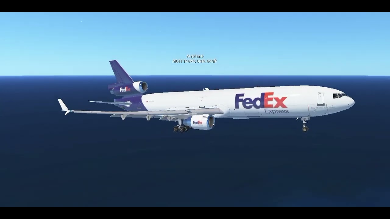 INFINITE FLIGHT FedEx MD-11 delivers to George Town (Cayman Islands). - YouTube