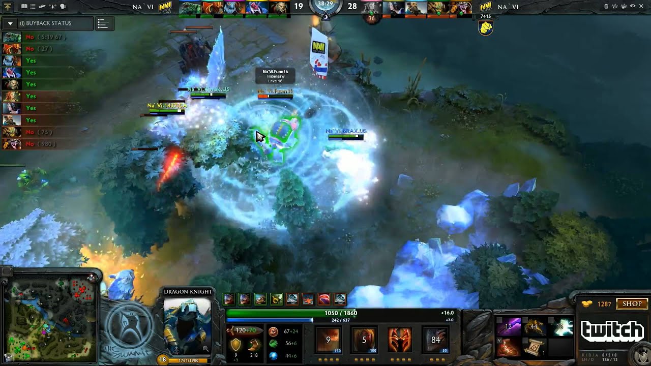 Na'Vi vs Na'Vi.US Mid Fight High Ground - YouTube