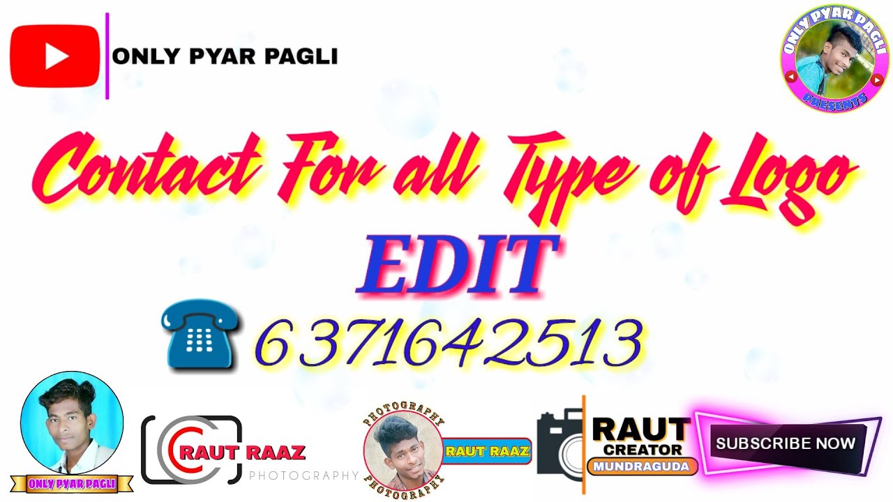 #only_pyar_pagli#youtube_LOGO |all type of logo Contact for edit|Wp ...
