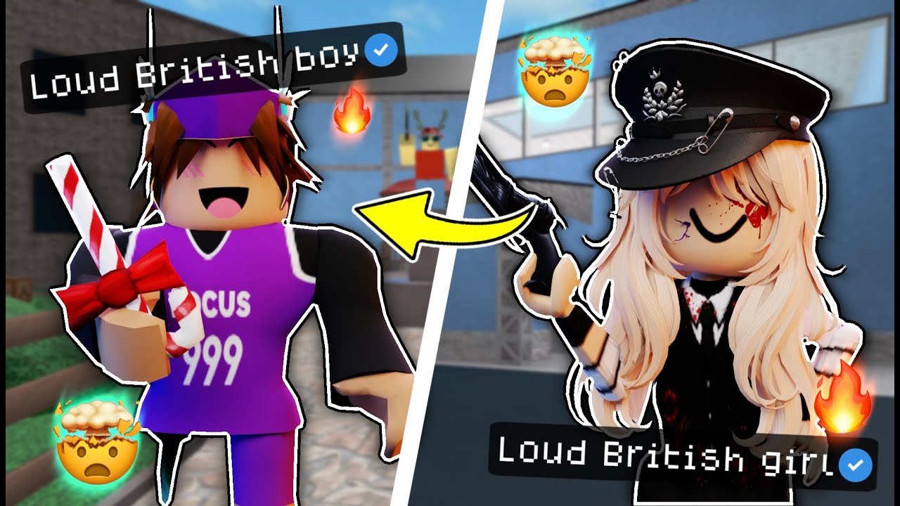 I became The LOUD BRITISH GUY in MM2 - YouTube