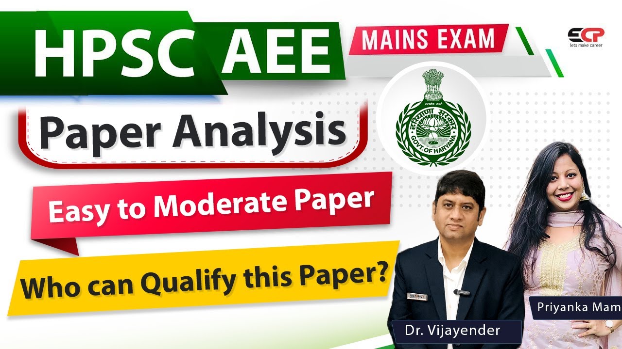 HPSC AEE Mains Paper Analysis - YouTube