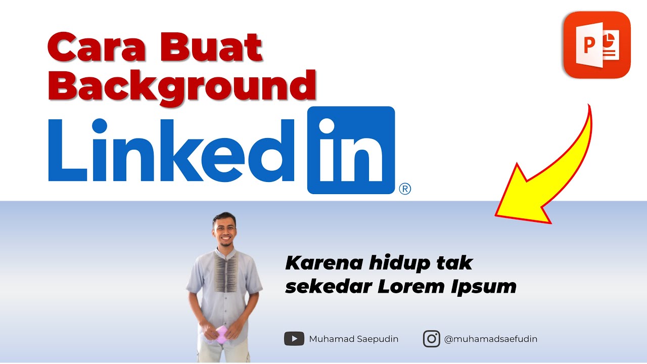 Cara Buat Background Linkedin di Powerpoint - YouTube