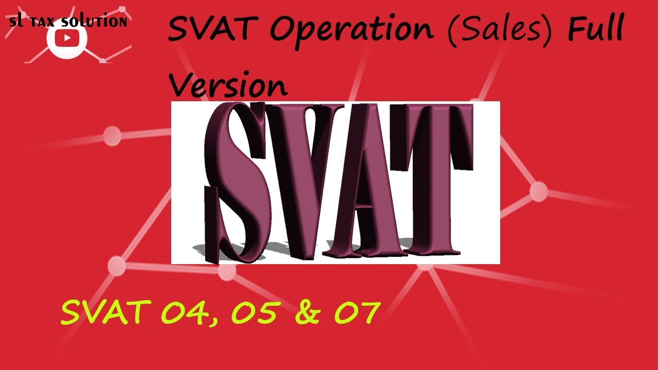 එස් වැට් කටයුතු (විකුණුම්) සිදු කරමු | SVAT (Sales) Operation - YouTube