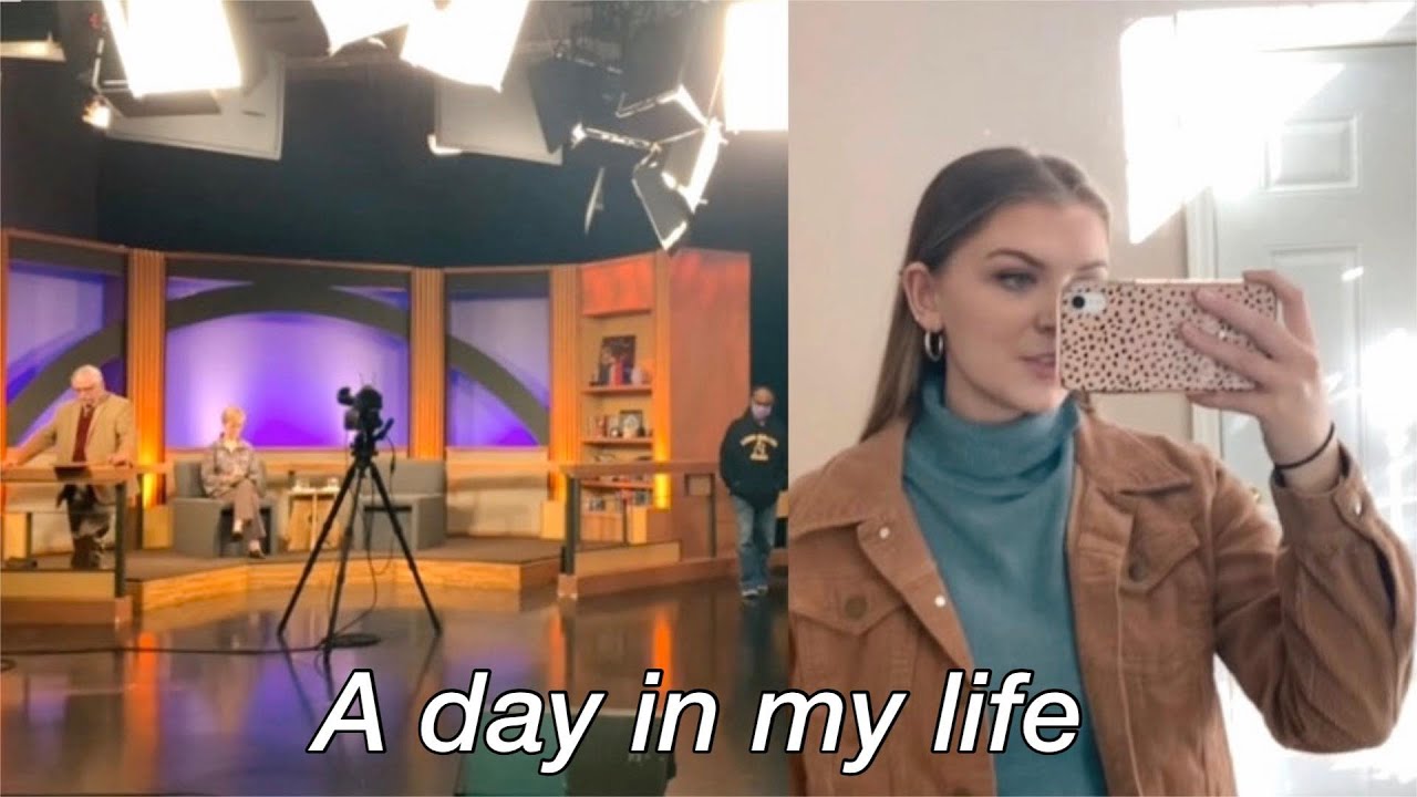 Day in the life of a journalism student/intern - YouTube