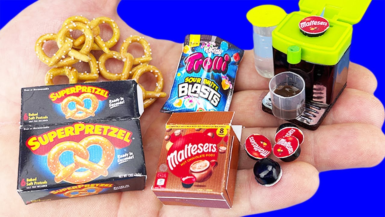 12 DIY MINIATURE REALISTIC HACKS AND CRAFTS : CAPSULE COFFEE MACHINE ...