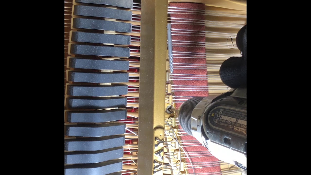 Broken Piano Agraffe Extraction - Steinway & Sons Model M y1926 - YouTube