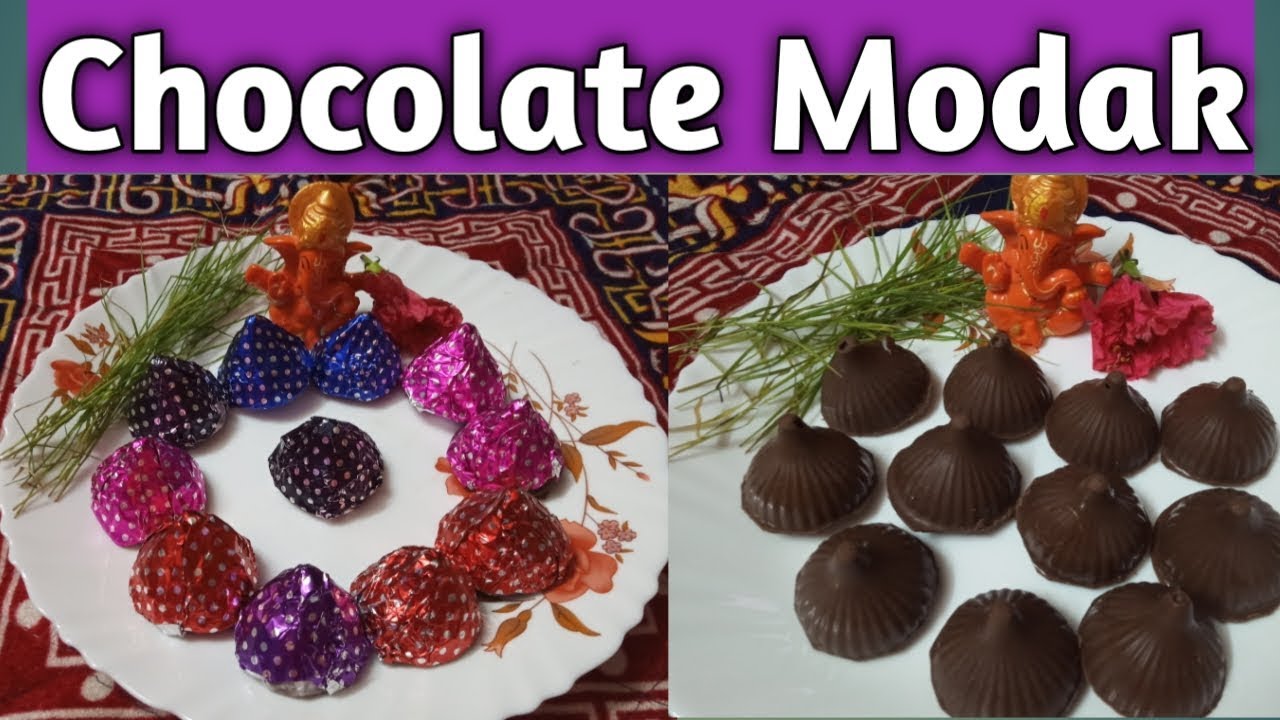 How to make chocolate modak at home. Homemade chocolate modak.coconut ...