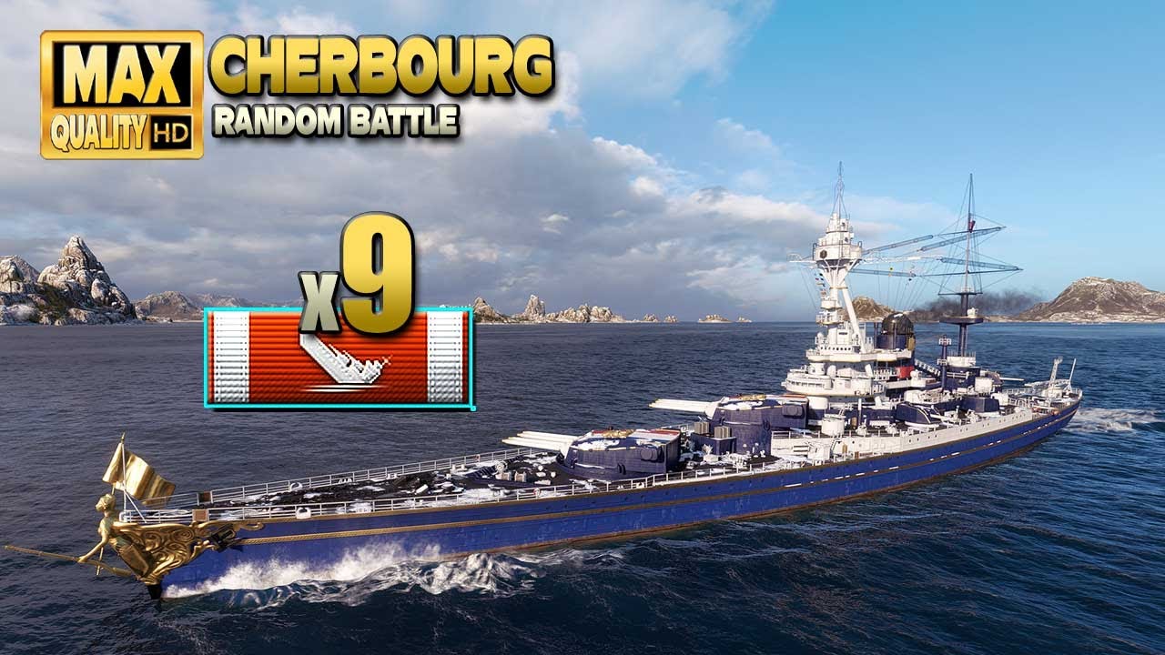 Cruiser Cherbourg: One ship navy - World of Warships - YouTube