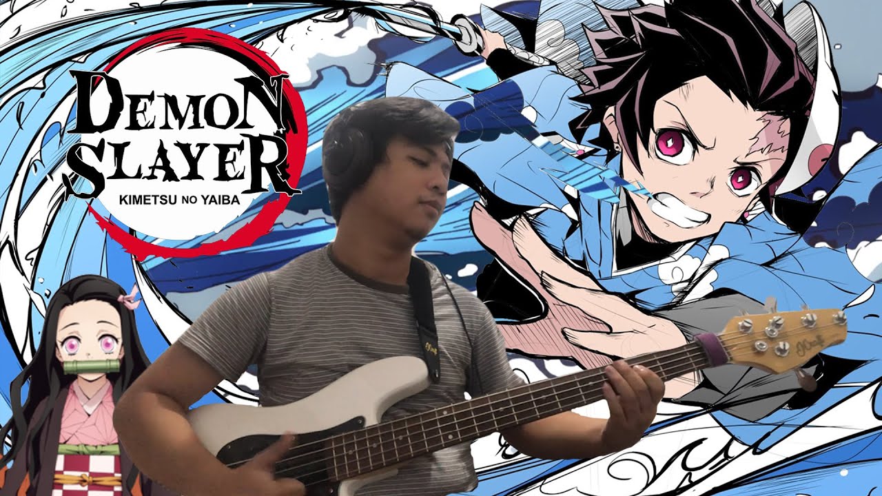 Demon Slayer-Kimetsu no Yaiba (opening) Bass Cover - YouTube