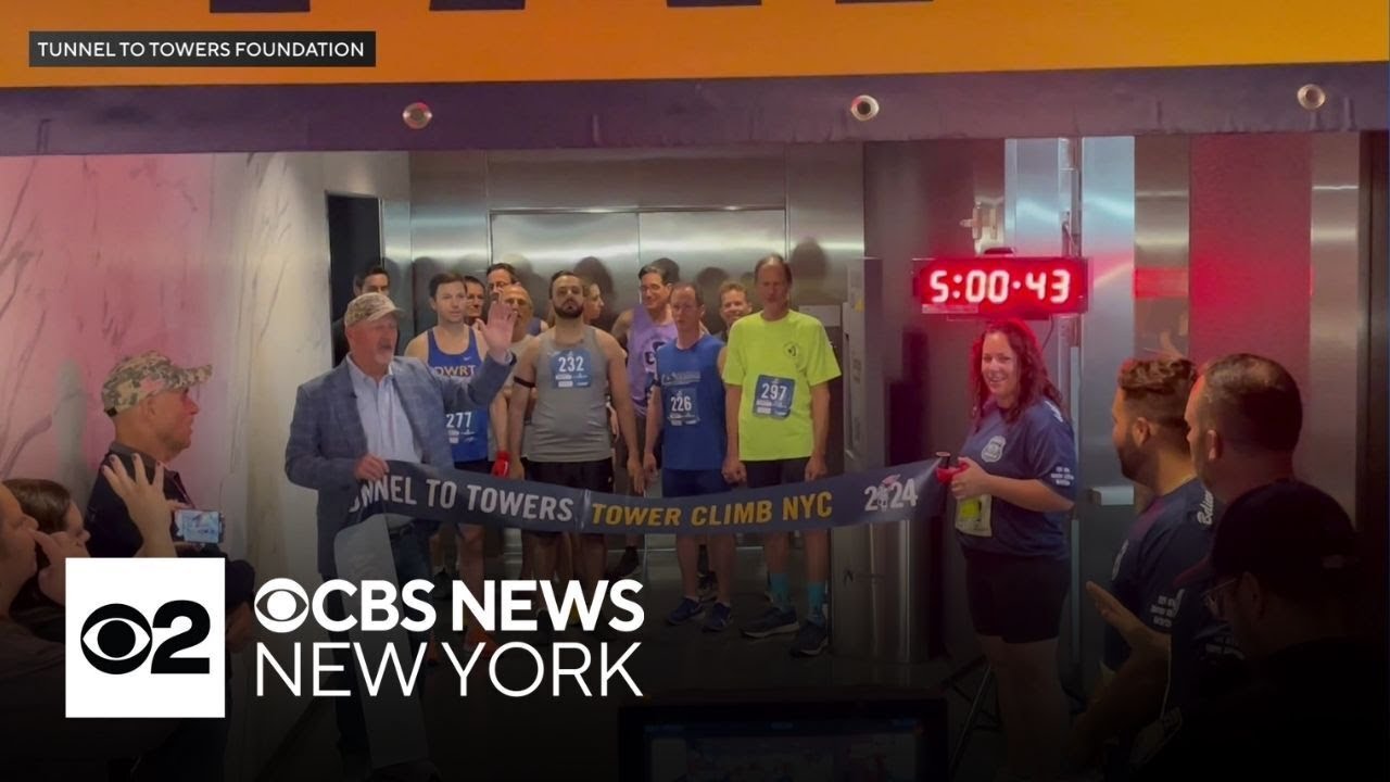 1,000 participate in 8th annual Tunnel to Towers Tower Climb - YouTube