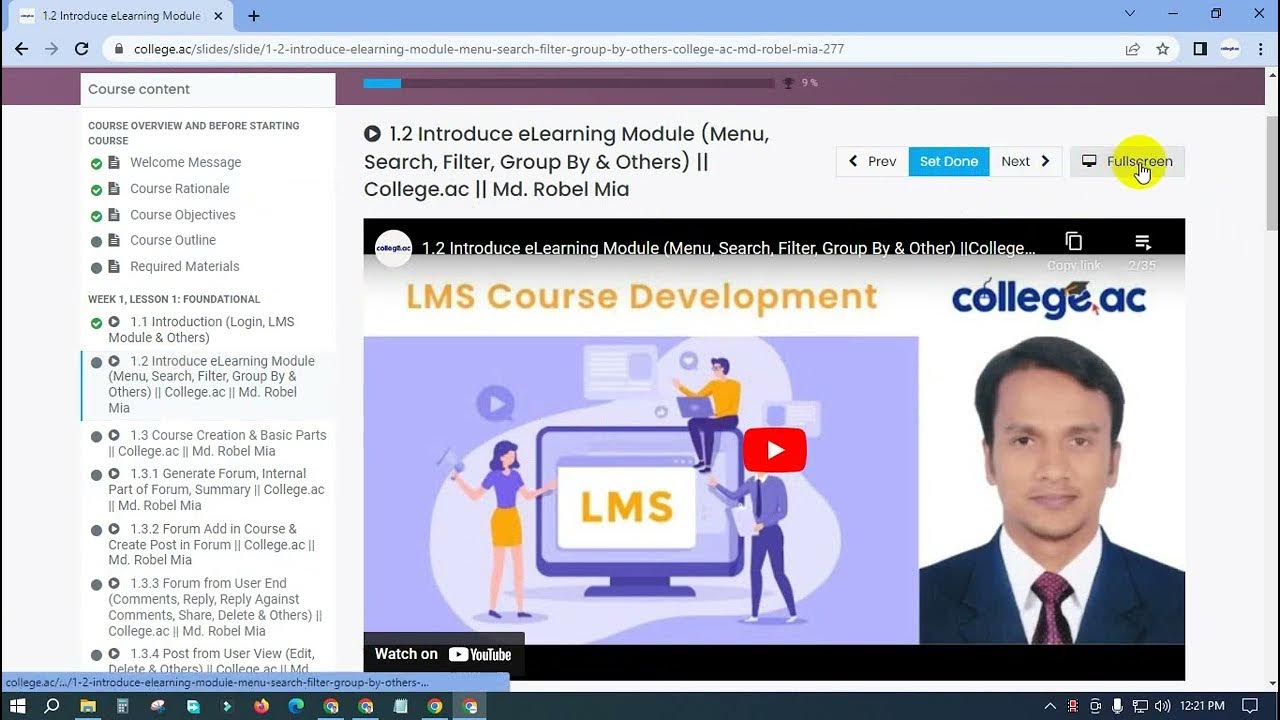 6. How to Complete a Course from College.ac after Enrollment || College ...
