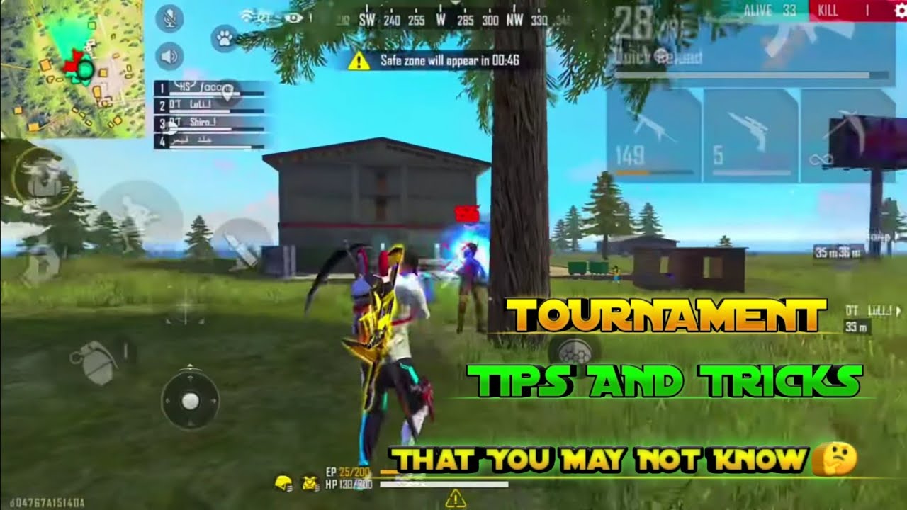FREE FIRE🔥 TOURNAMENT TIPS AND TRICKS FFIC || HOW TO PLAY FREE FIRE ...