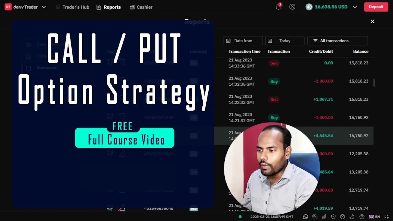 Most Profitable Call/Put Option Strategy in Deriv | Call/Put Option Full Training Video - YouTube