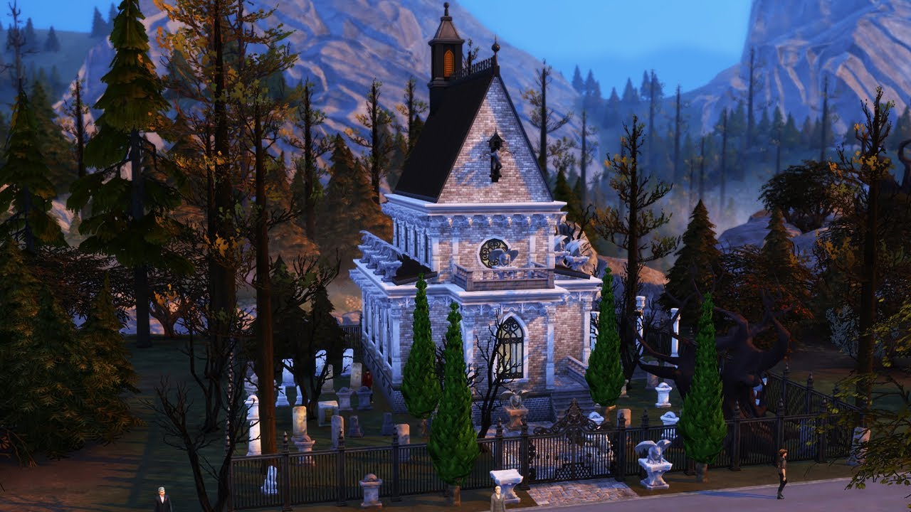 I Built a Vampire Wedding Venue for Halloween || The Sims 4 - YouTube