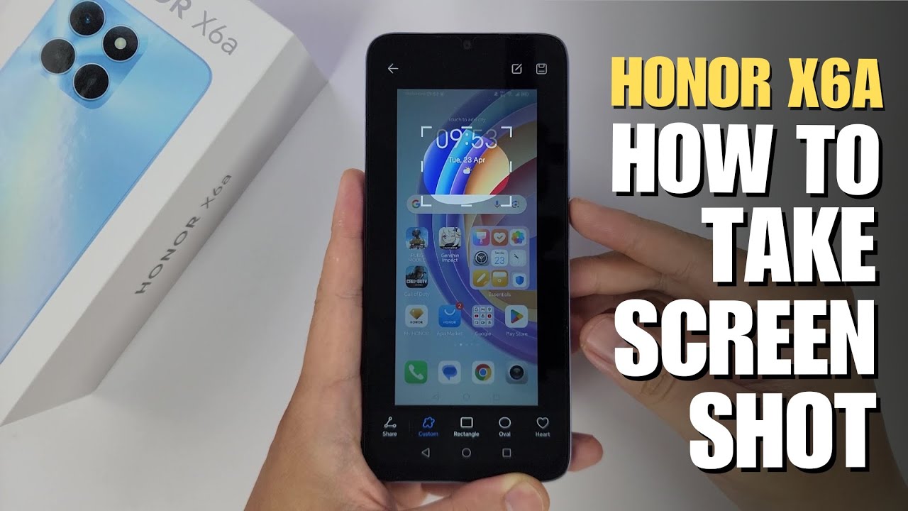 How to Take Screenshot Honor X6a - YouTube