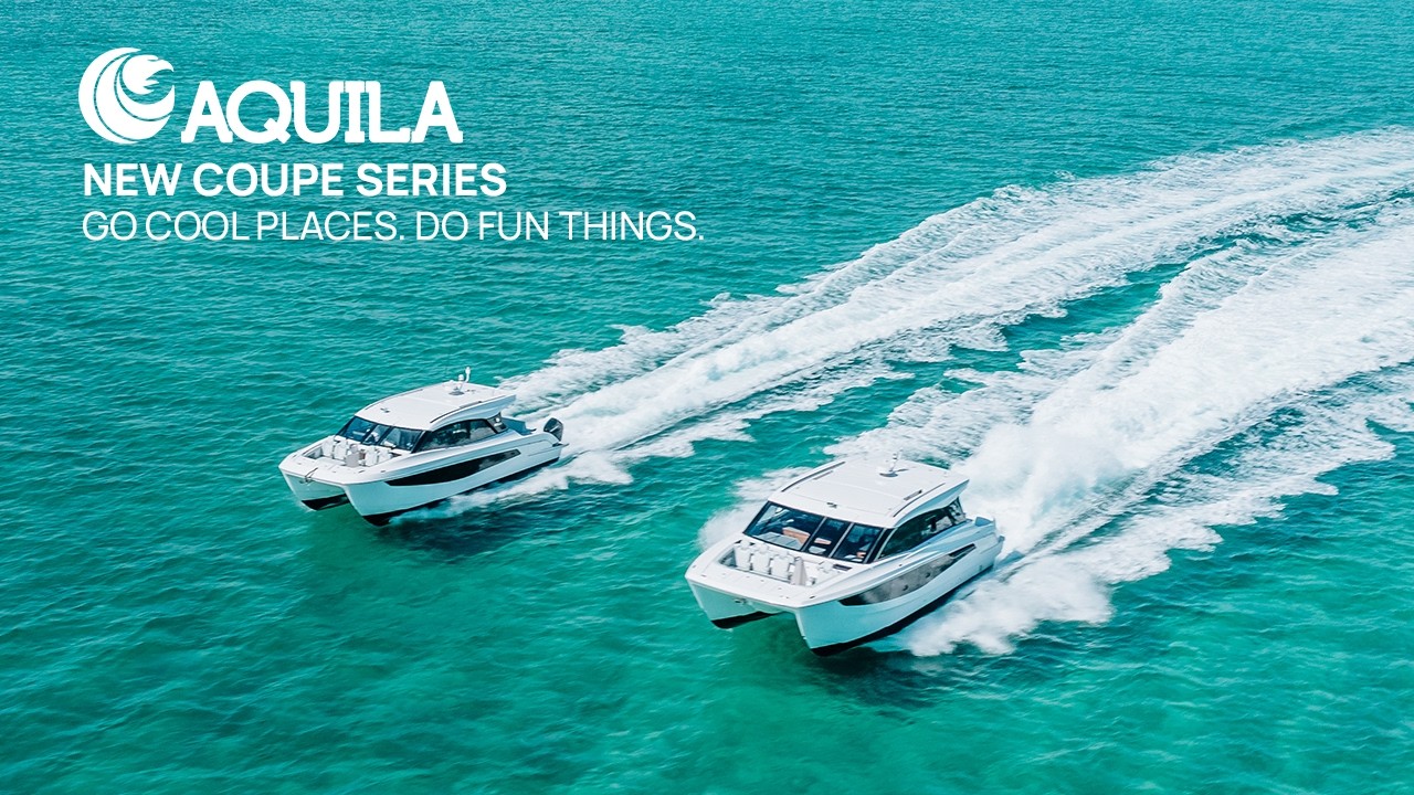 Experience the NEW Aquila Coupe Series | Luxury Power Catamarans in the ...