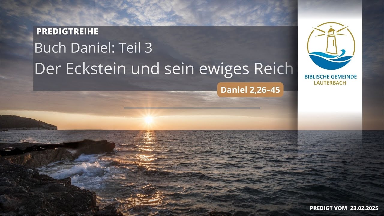 Itzhak Leinberger - Daniel (Teil 3): Der Eckstein und sein ewiges Reich - YouTube