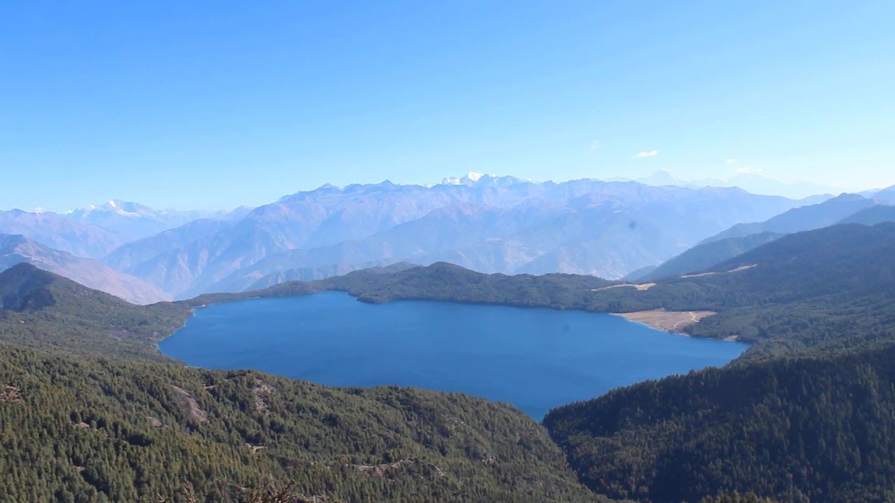 Rara tour # Murma Top View Rara Lake - YouTube