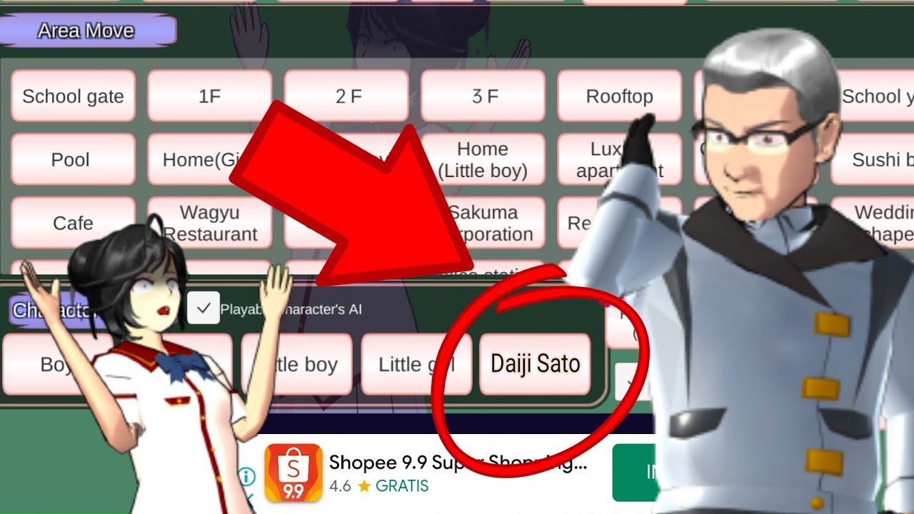 How To Play As Daiji Sato🔥Tutorial Sakura | Update Sakura School ...