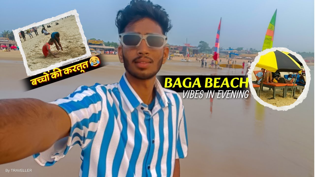 Sunset Magic at Baga Beach: Evening Vibes in Goa || Calangute Beach ...