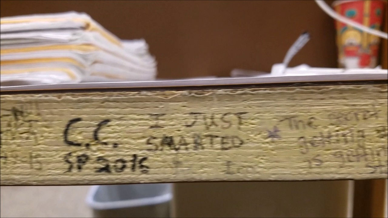 Finals Week Desk Graffiti - YouTube