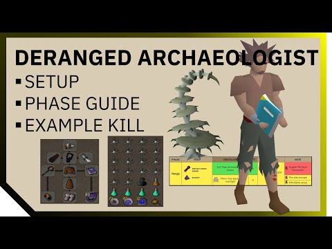 Deranged Archaeologist 🍄 Bossing Guide 📒 OSRS Old School RuneScape