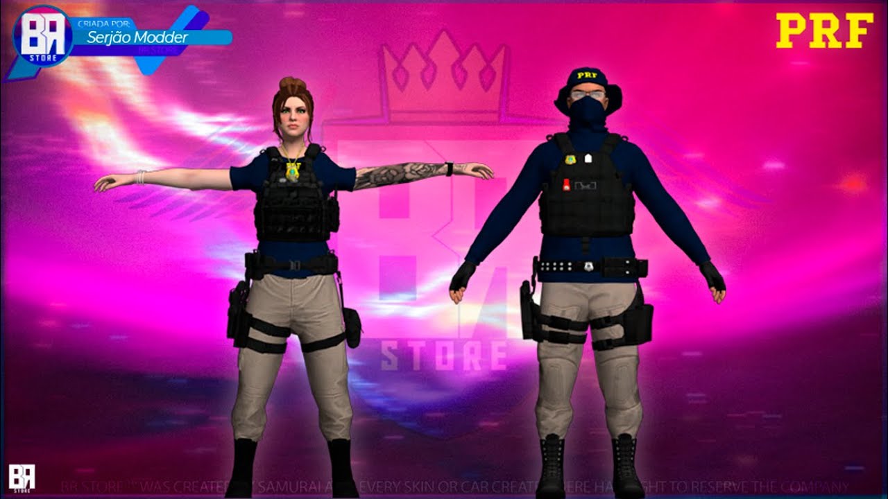 MTA SAN - Pack De 2 Skins Masculina & Feminina PRF + Download BY: Serjão & Mosquitin - YouTube
