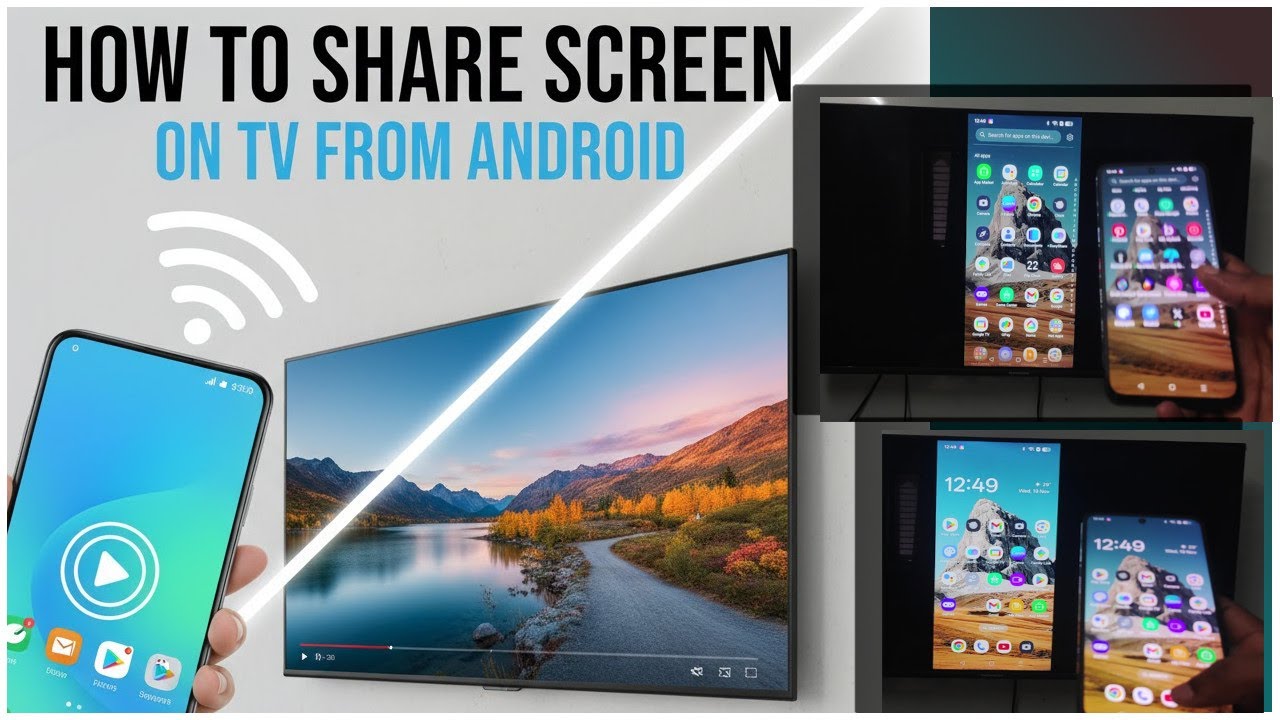 How To Share Screen On TV From Android - YouTube