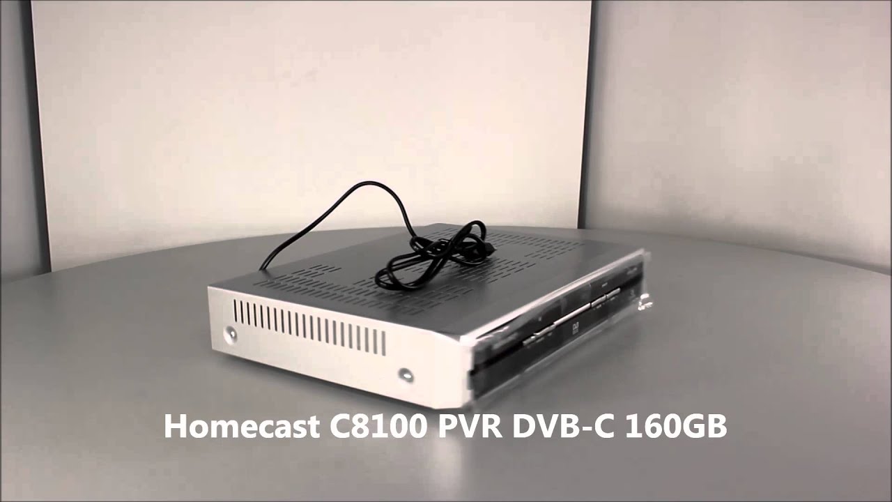 Homecast C8100 PVR DVB-C 160GB HC8100-PVR160 - YouTube