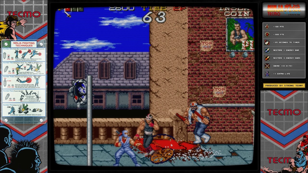 Ninja Gaiden arcade RG Cube full gameplay - YouTube