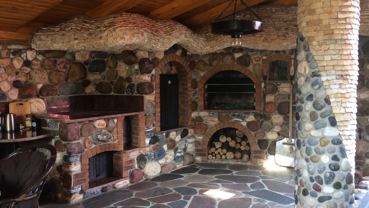 Grill ogrodowy murowany, wędzarnia, piec chlebowy - YouTube