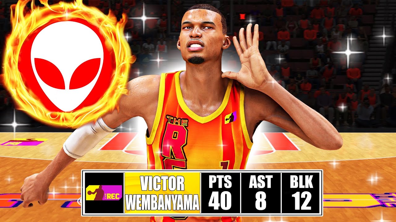 This 7’1 VICTOR WEMBANYAMA BUILD is UNREAL has REC PLAYERS CRYING on ...