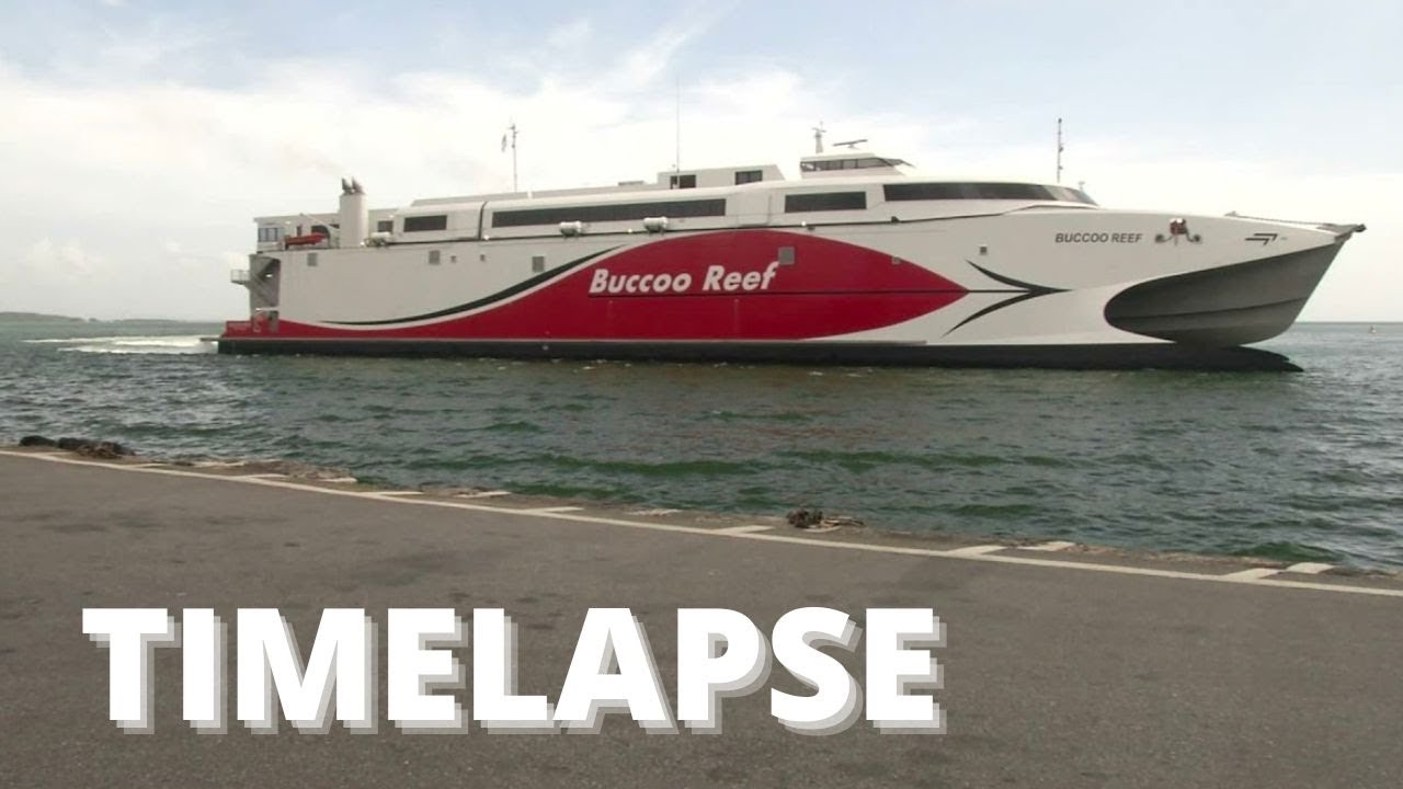 Timelapse from Trinidad to Tobago onboard the Buccoo Reef Fast Ferry ...