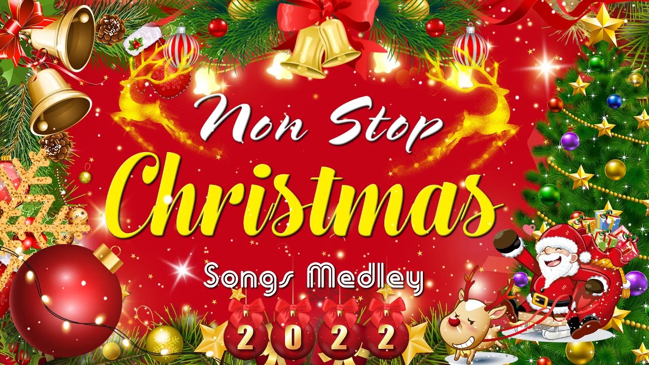 Non Stop Christmas Songs Medley ⛄⛄⛄ 3 Hours of Non Stop Christmas Songs ...