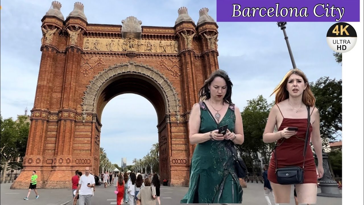Barcelona City Tour | Walking Tour Of Barcelona 🇪🇸| 4K-HDR 60FPS | 2023 ...