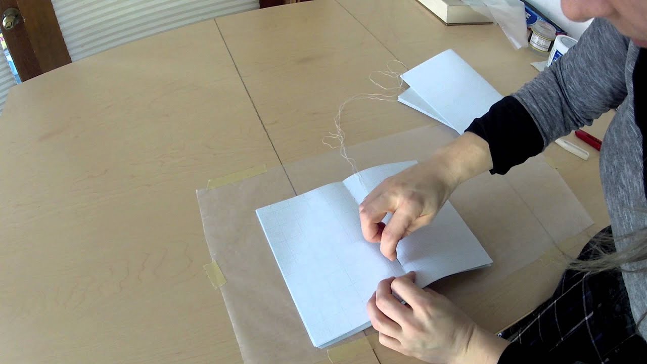 Codex Book Binding - Sewing the Codex - YouTube