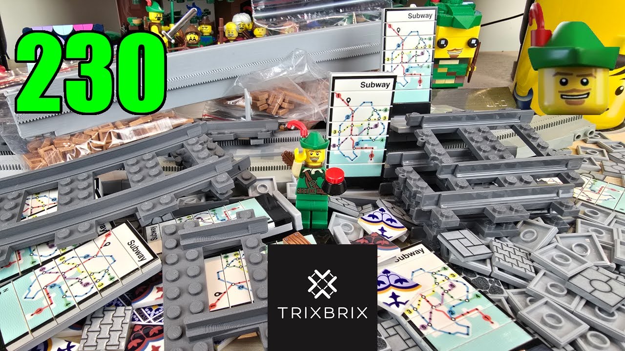 LEGO Brick Haul 230 - Trix Brix - Monorail, Tiles & Track 📦🚆🏹 - YouTube