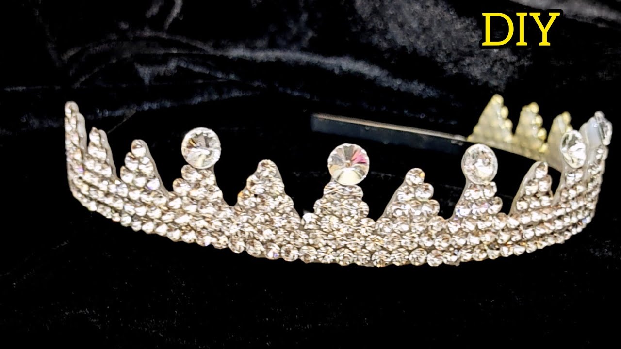 Easy princess tiara making - hair jewelry - YouTube
