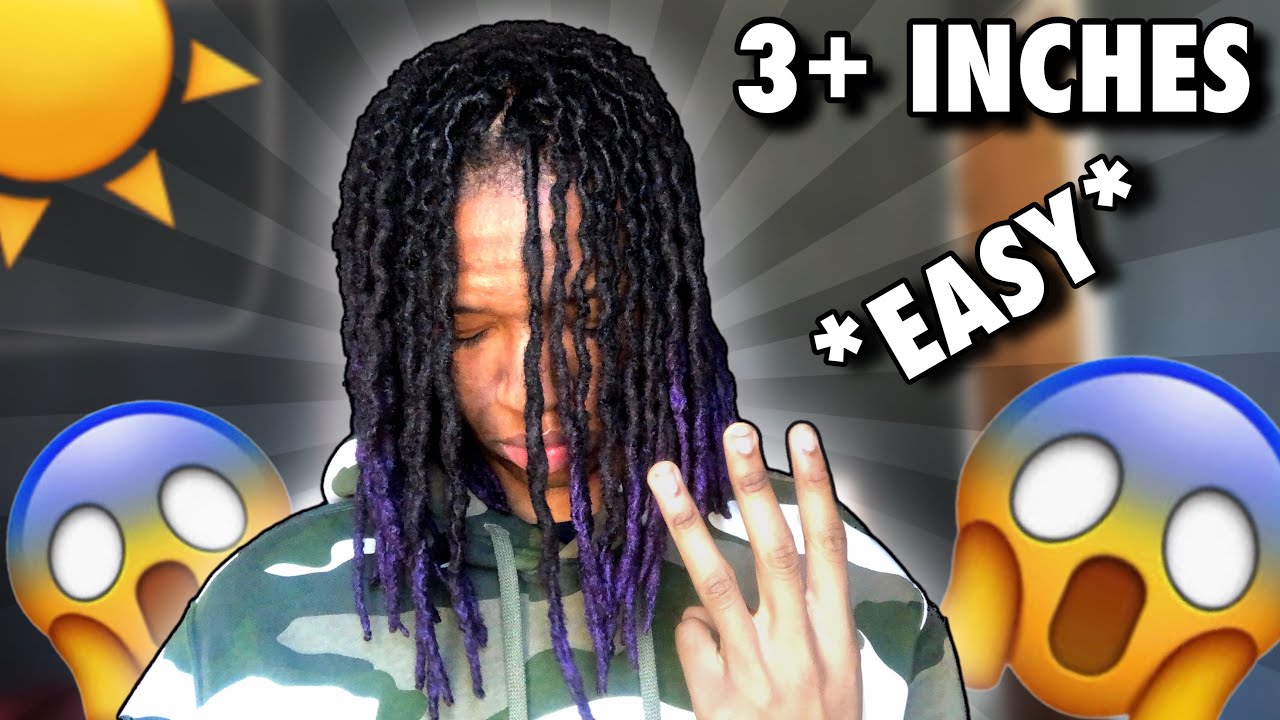 HOW TO GROW DREADS 3+ INCHES IN THE SUMMER *EASY* - YouTube