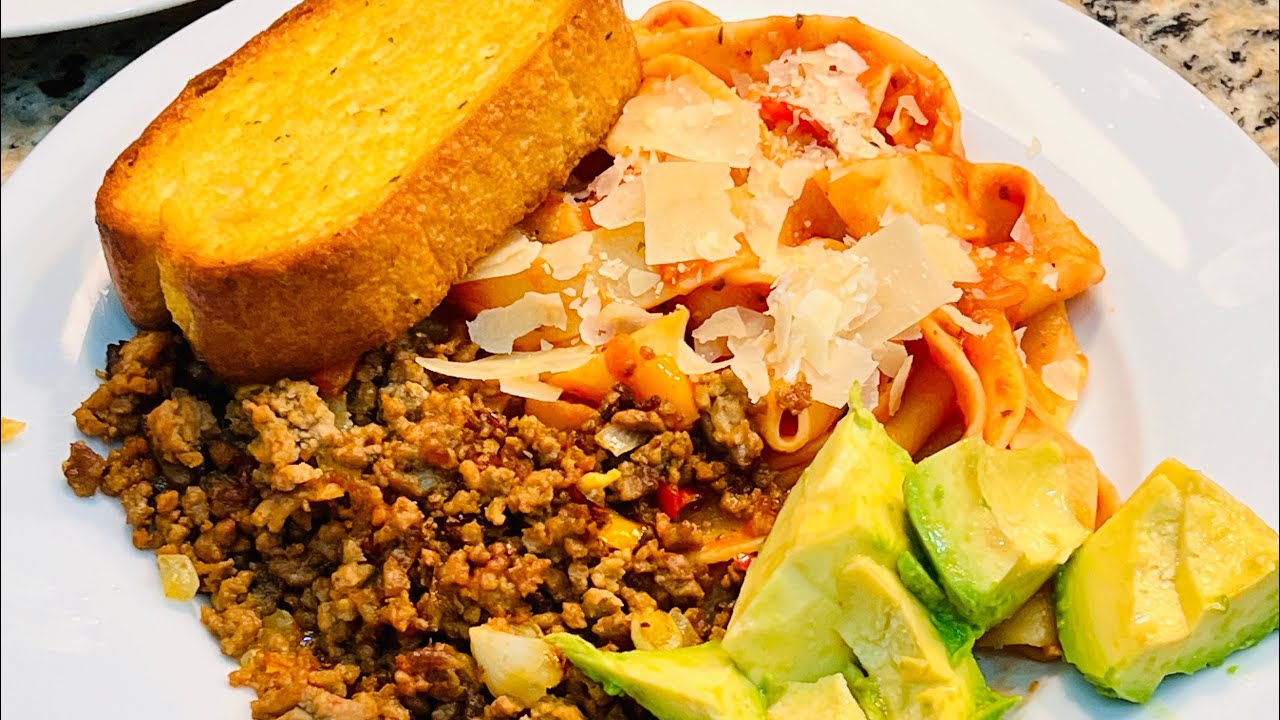 Pappardelle Pasta & Ground Beef - YouTube
