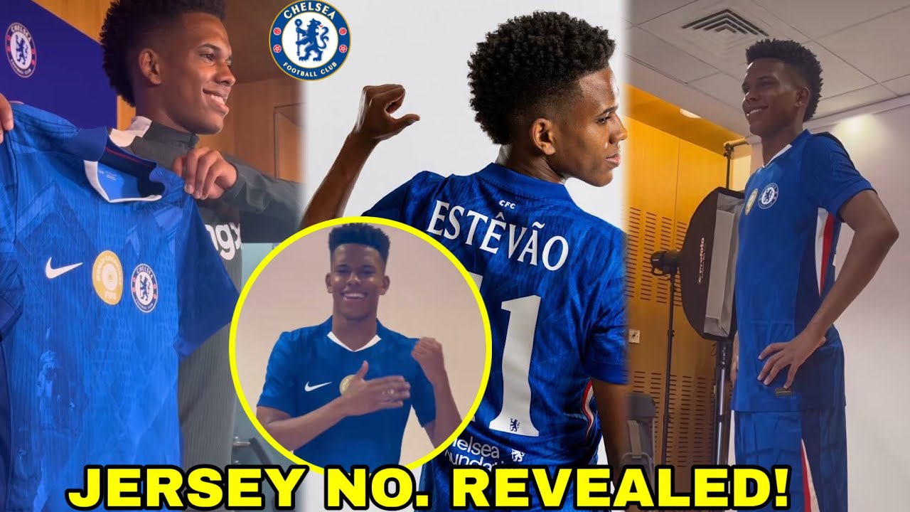 CONFIRMED Estevao Willian SHIRT NUMBER Revealed!🔥Chelsea Announced Estevao Jersey Number for ...