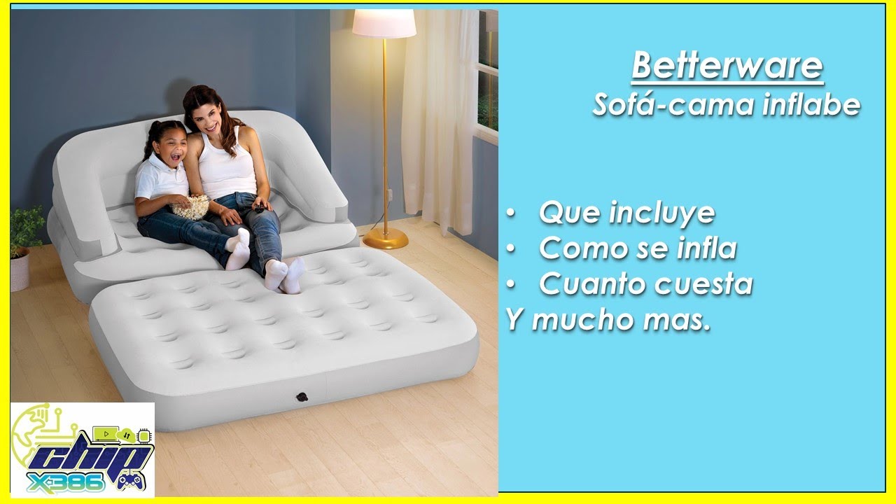 Betterware. Sofá-cama Inflable. ¡Vamos a revisarlo! #betterware #sofa #oferta - YouTube