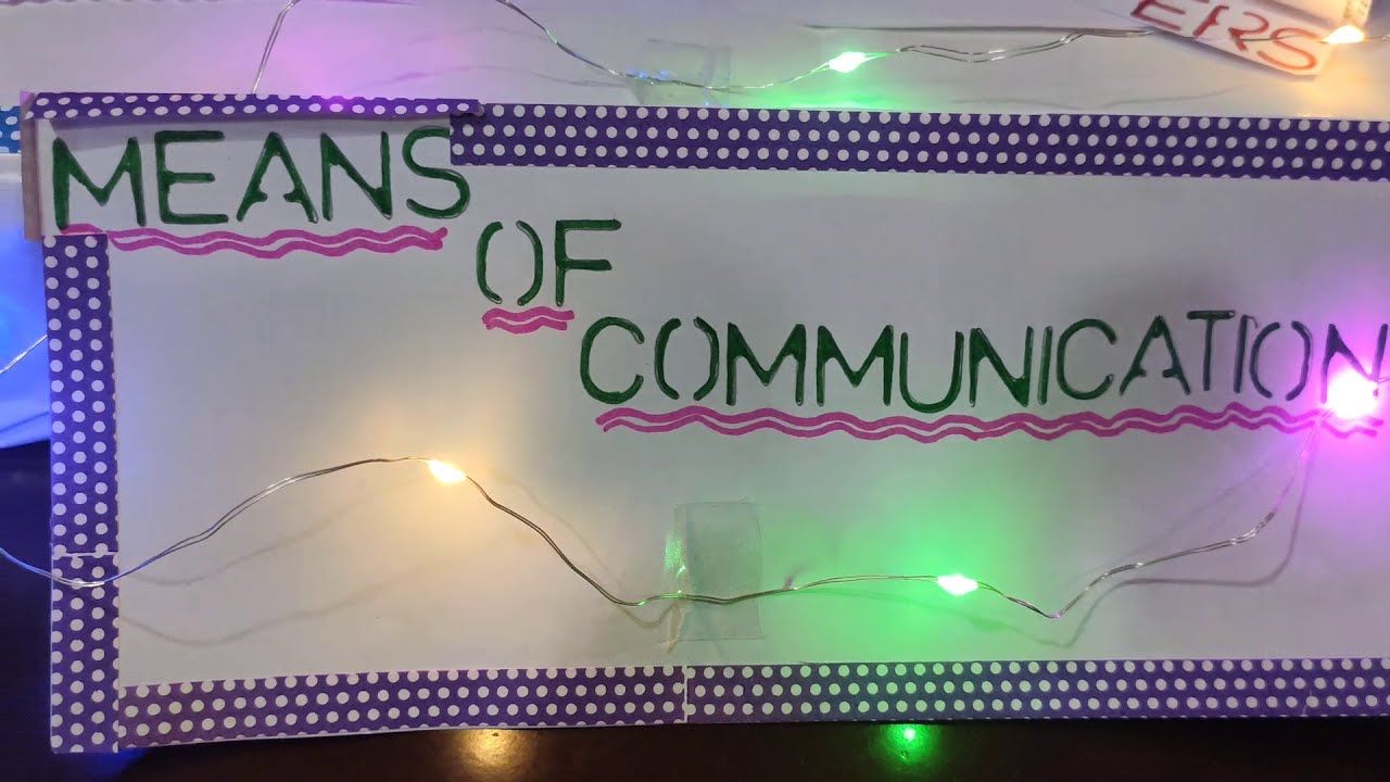kids project means of communication - YouTube