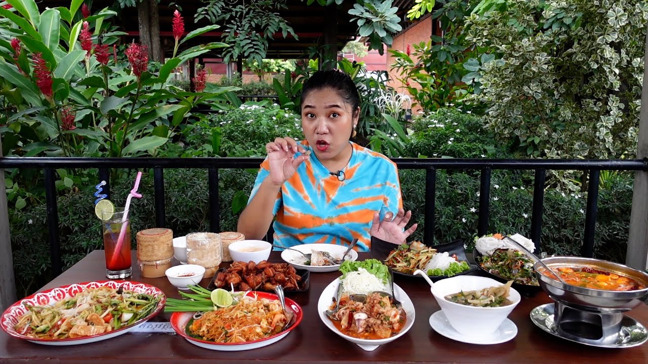 ម្ហូបថៃឥសាន បុកល្ហុង តុំយ៉ាំ ផាត់ថៃ គ្រឿងសមុទ្រ - Thai Isan Food, Sum ...