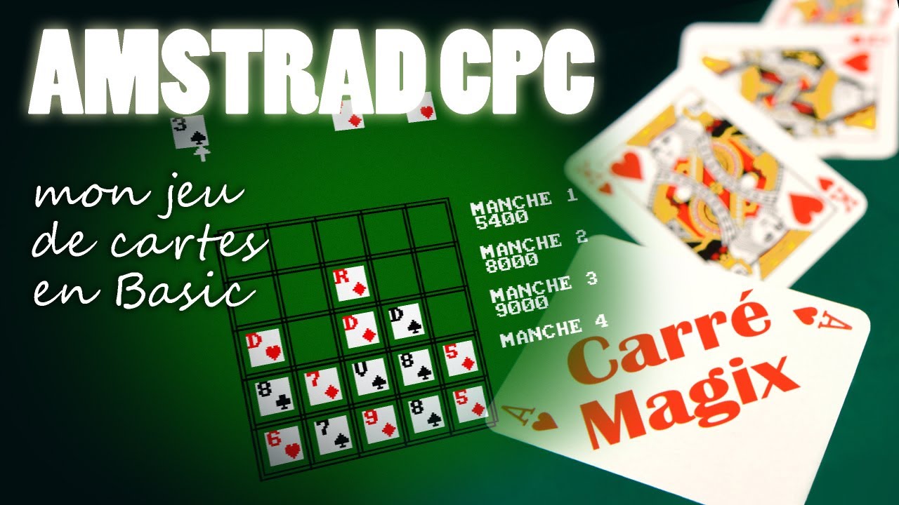 AMSTRAD CPC : Carré Magix, jeu en Basic - YouTube