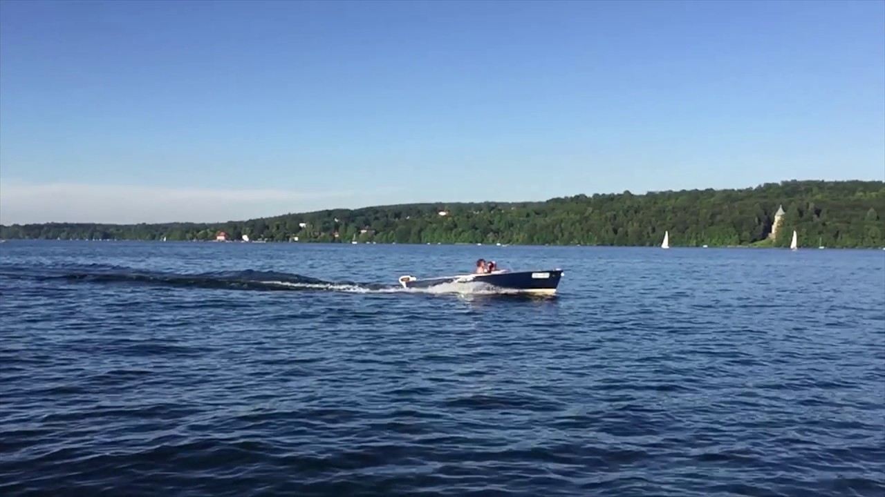 10KW Elektro Boot "Gleiter" New Torqeedo 10.0 R - YouTube