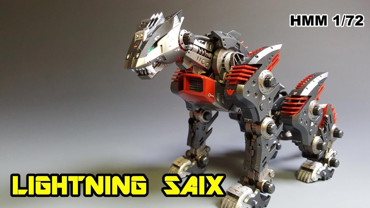 HMM 1/72 라이트닝 사익스 조립(조이드)[ Lightning Saix ] #433 - YouTube