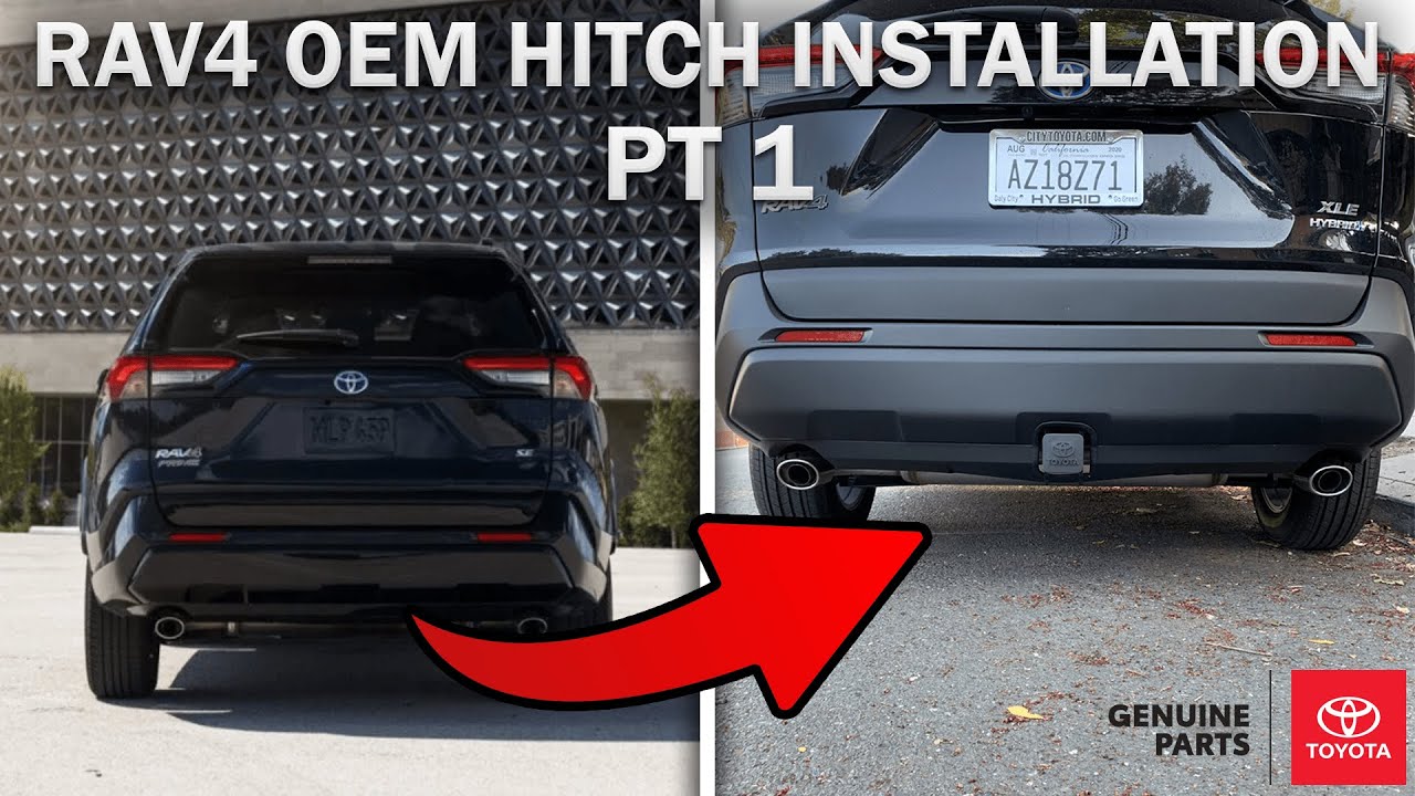 RAV4 2019-2023 OEM HITCH INSTALLATION Pt. 1 | UNBOXING AND APPLYING ...