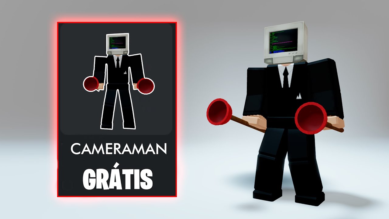 COMO FAZER SKIN CAMERAMAN GRATIS NO ROBLOX! (skibidi toilet) - YouTube