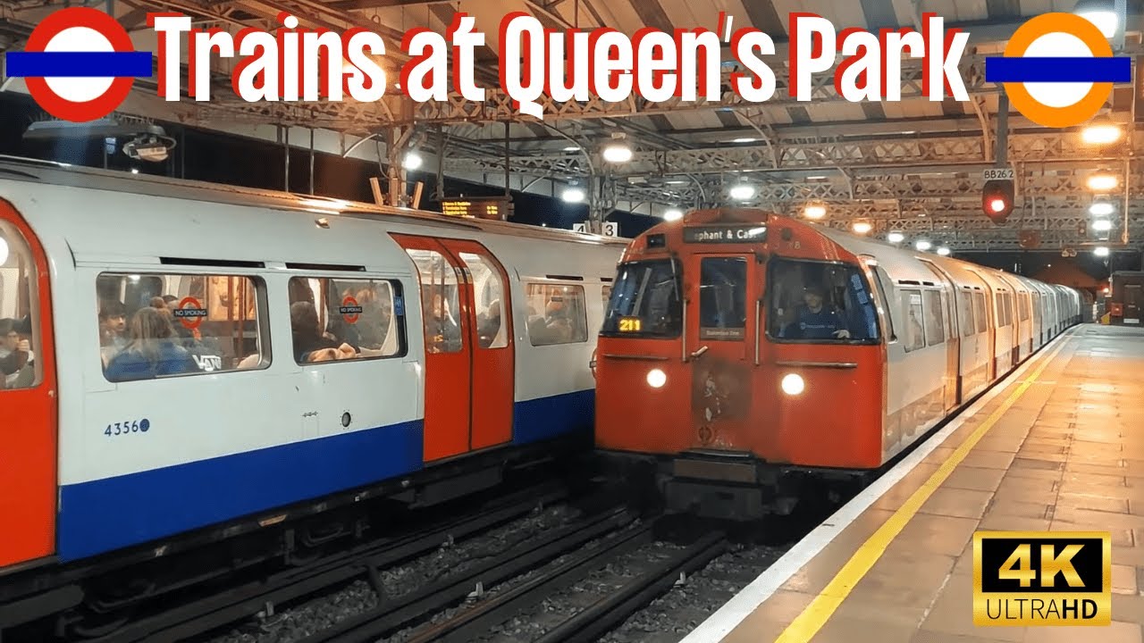 Trains at Queen's Park (1st December 2023) - YouTube